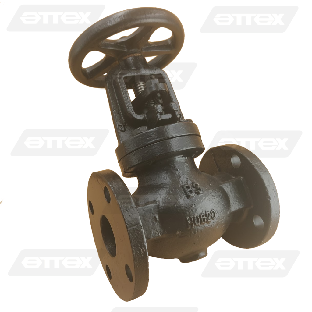 VALVULAS GLOBO MARCA B3-VALVE ASTM A-126 GR.B TRIM BRONZE CLASE 125 F.F ...